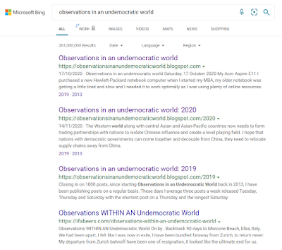Bing – a useless search engine | Observations in an undemocratic world
